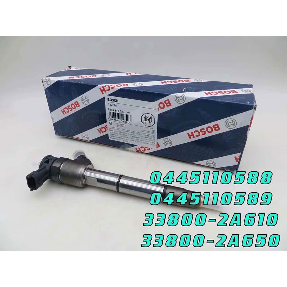 0445110588 0445110589 BOSCH COMMON RAIL FUEL INJECTOR 33800-2A650 33800 ...