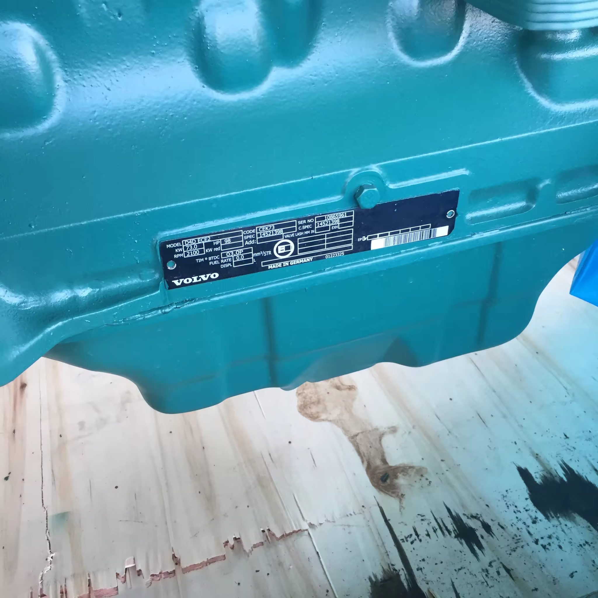 Engine Assembly for Volvo D4D Excavator EC140B