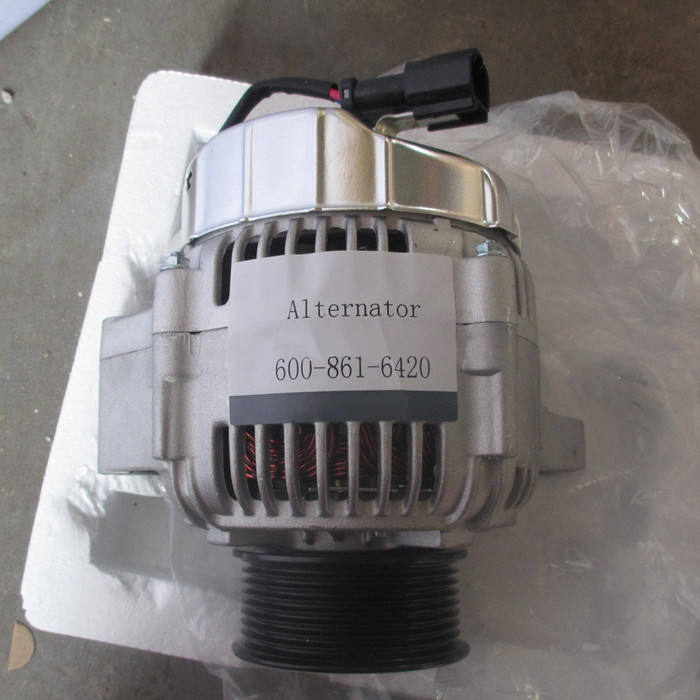 600-861-6420 24V 60A Alternator for Komatsu Engine SAA4D102E-2 ...