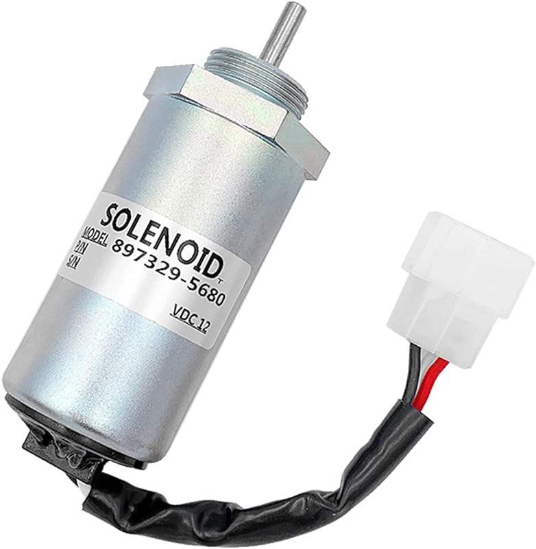 12V Fuel Shutoff Solenoid 8973295680 for Isuzu Engine John Deere ...